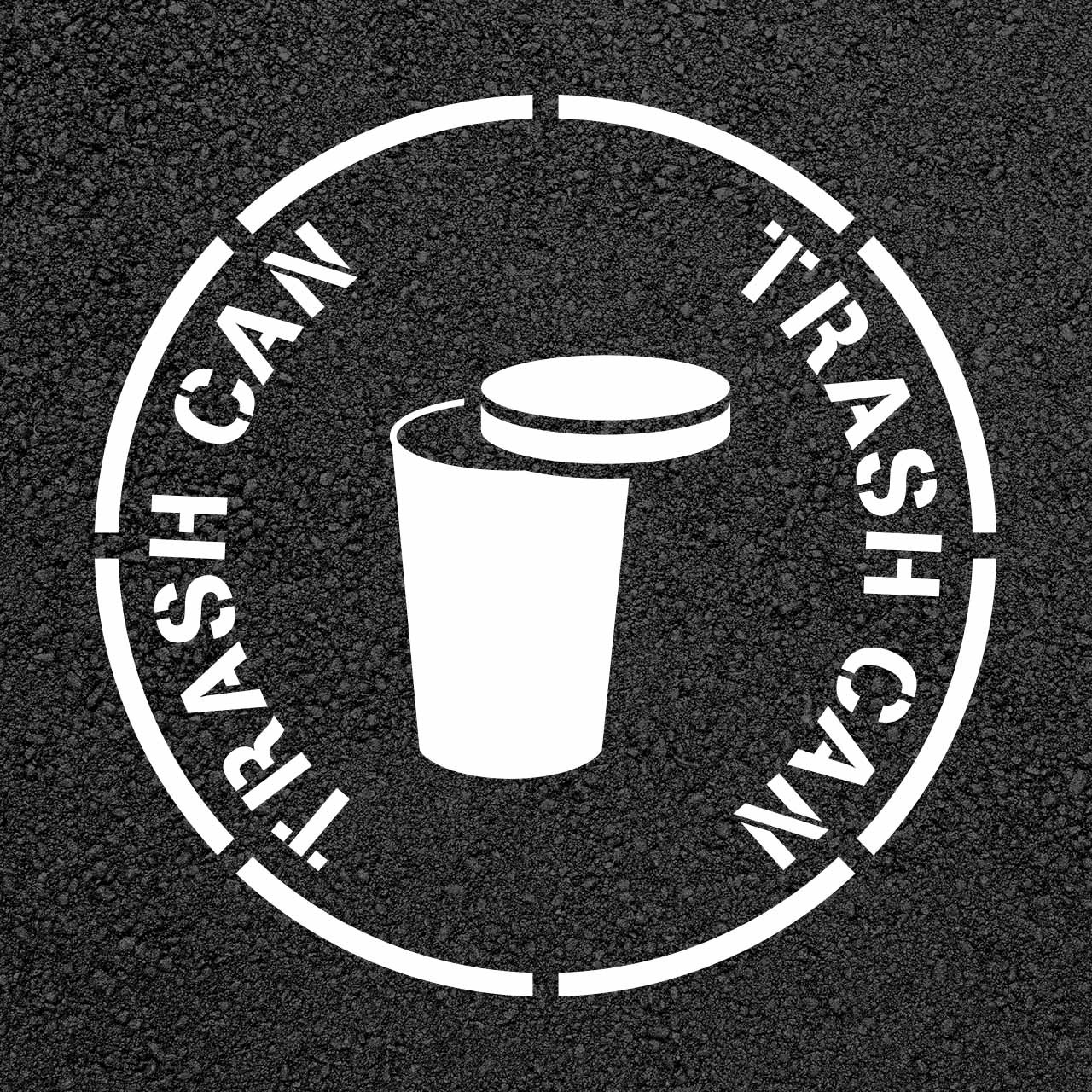 Trash Can Stencil - 22" | Stop-Painting.com