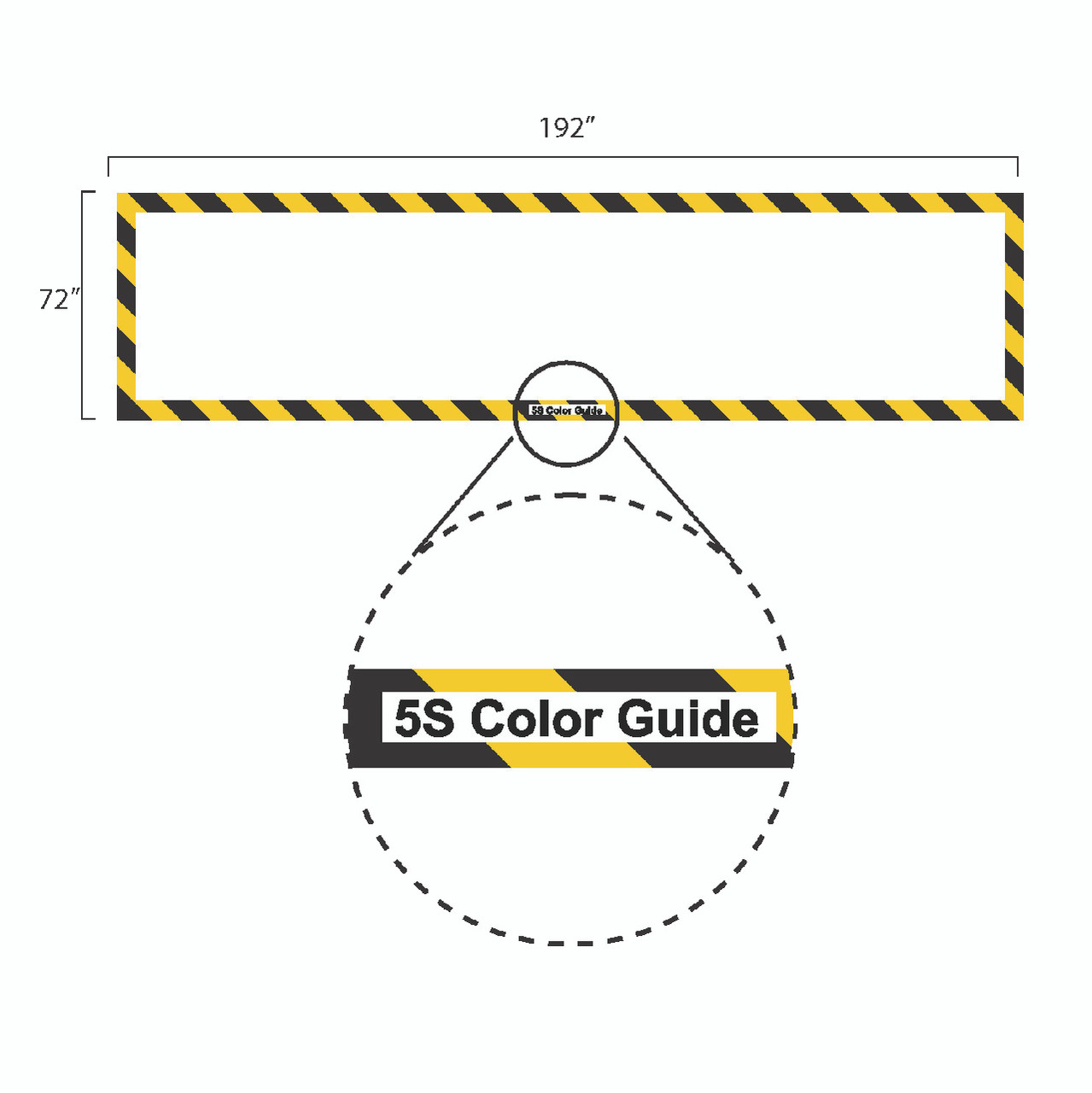 Amazon 5S School Floor Marking Kit - 16’ x 6’ - InSite Solutions LLC