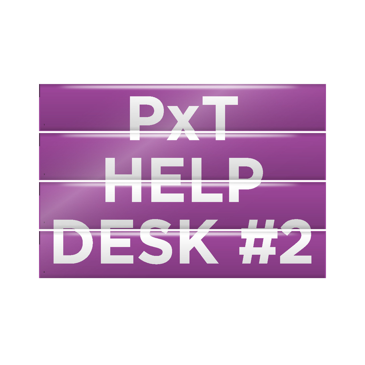 PxT Help Desk #2 Superior Mark® 4-Piece Floor Sign | Stop-Painting.com