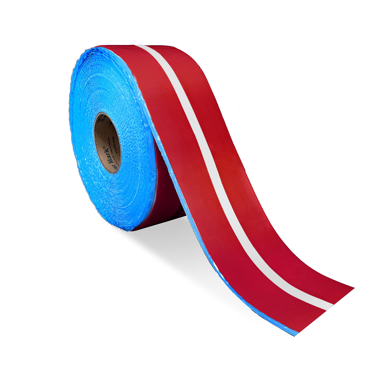 Superior Mark® Red/White Contrast Line Floor Tape | Stop-Painting.com