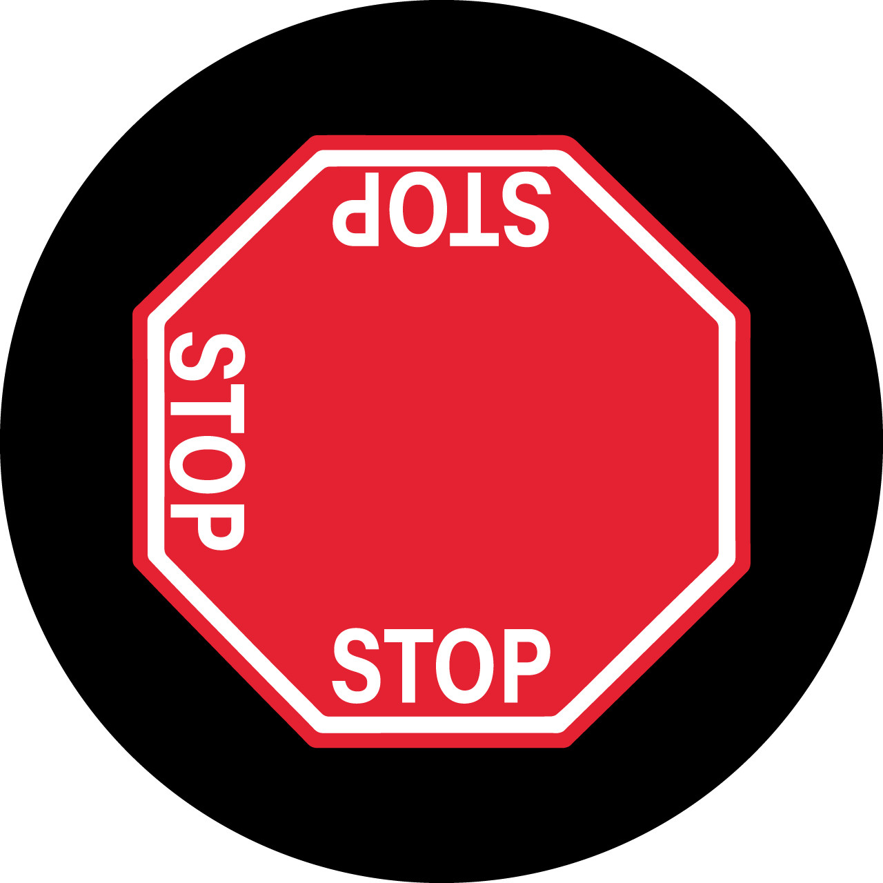 STOP Sign 3-Way Projector Slide | Virtual Sign