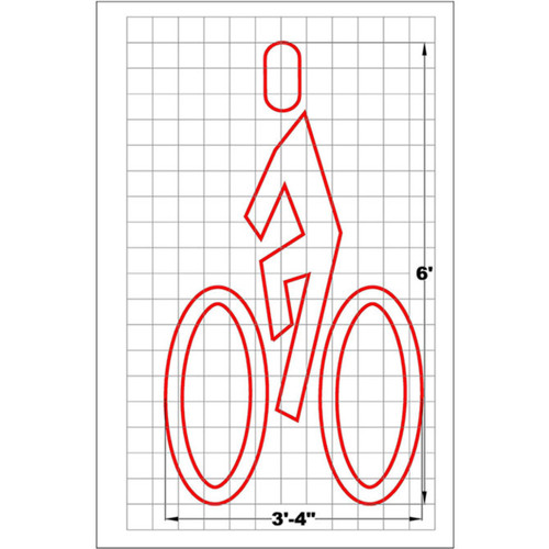 Bike Lane Stencil | Stop-Painting.com