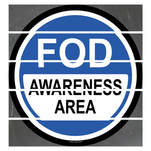 FOD Awareness Area Floor Sign - InSite Solutions LLC