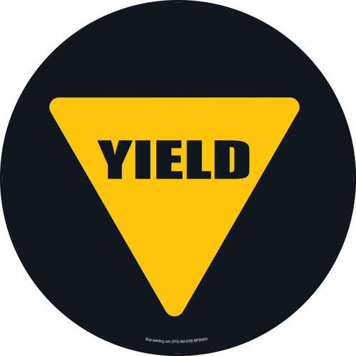 Yield Floor Sign 17.5" | Stop-Painting.com