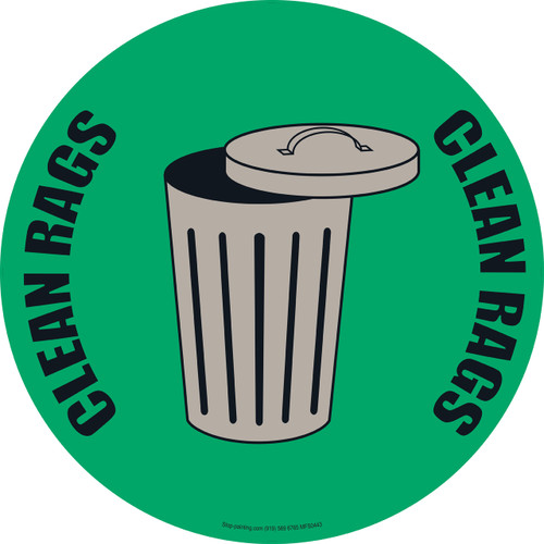 Clean Rags Floor Sign | Stop-Painting.com