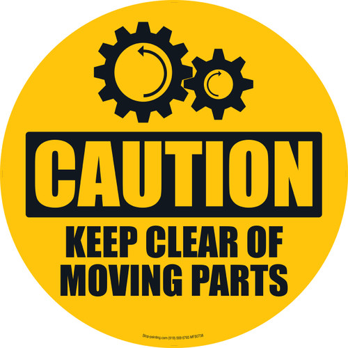 Caution-Keep Clear Of Moving Parts Floor Sign | Stop-Painting.com Caution-Keep Clear Of Moving Parts Floor Sign | Stop-Painting.com