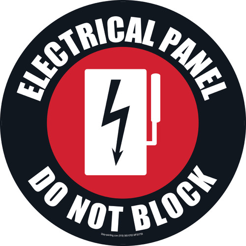 Electrical Panel Do Not Block Floor Sign | Stop-Painting.com