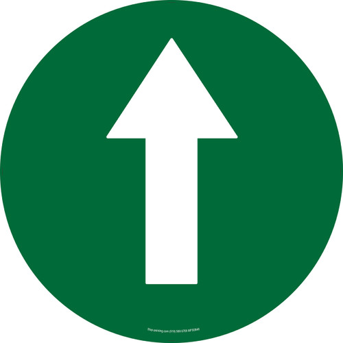 Green Directional Arrow Floor Sign | Stop-Painting.com