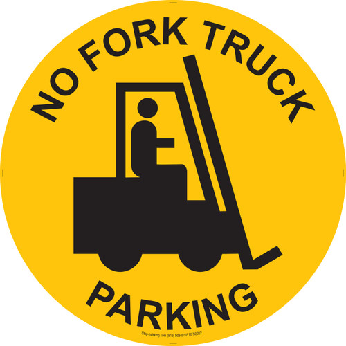 No Fork Truck Parking Floor Sign | Stop-Painting.com