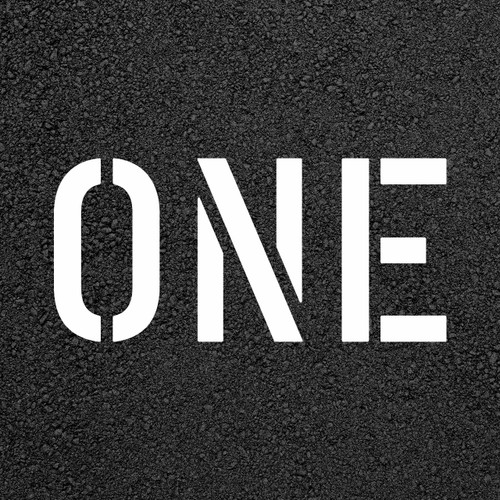 ONE Character Stencil | Stop-Painting.com