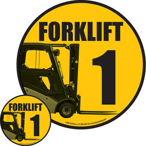 Fork Lift Floor Sign Custom-Printed ID System | Stop-Painting.com