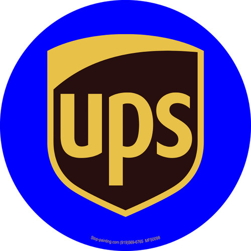UPS Floor Sign | Stop-Painting.com