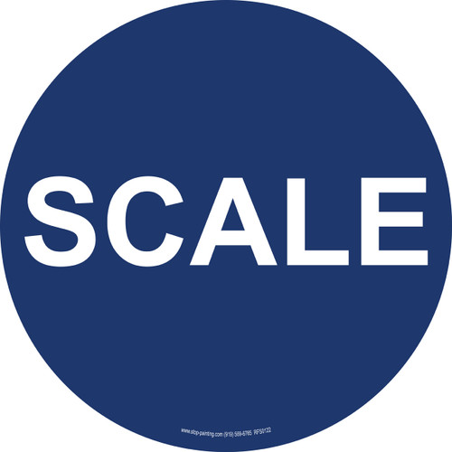 Scale Floor Sign | Stop-Painting.com