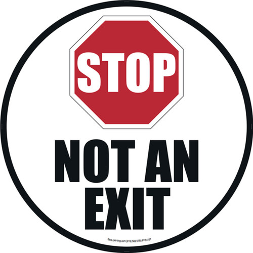 Not an Exit Floor Sign | Stop-Painting.com