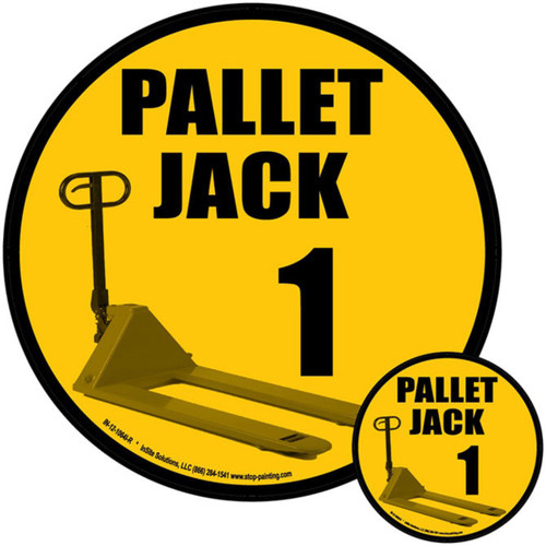 Pallet Jack Floor Sign Custom Identification Systems | Stop-Painting.com
