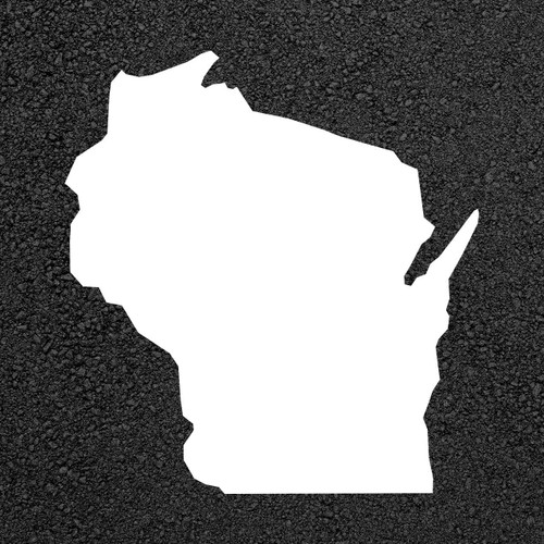 Wisconsin State Map Stencil | Stop-Painting.com