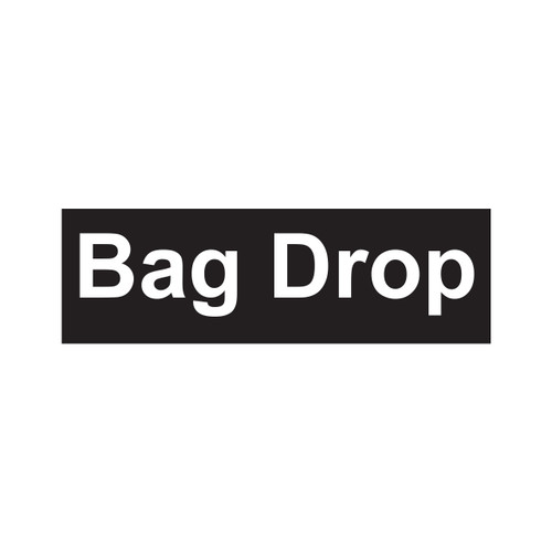 Bag Drop Pavement Marking Sign | Stop-Painting.com