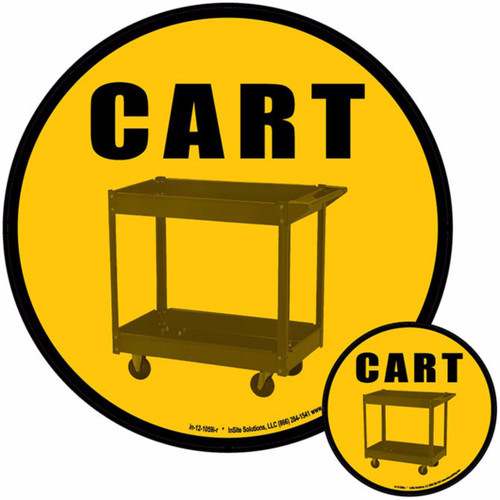 Cart Floor Sign 5s Identification Systems Kit | Stop-Painting.com