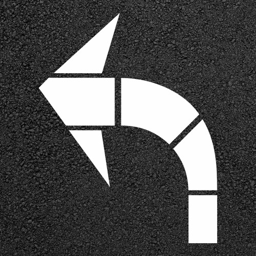 FHWA Road Turn Arrow Symbol | Stop-Painting.com