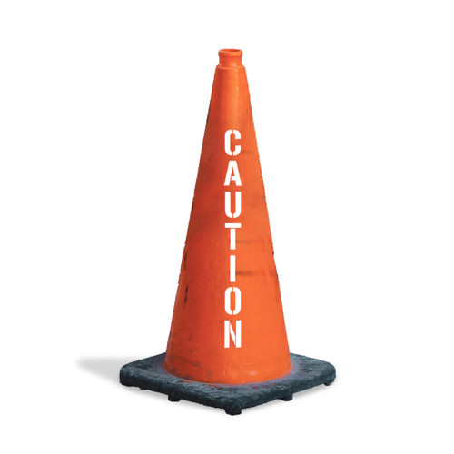 Caution Cone Stencil - 24" | Stop-Painting.com