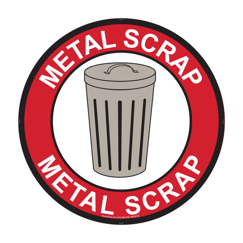 Metal Scrap Floor Sign | Stop-Painting.com