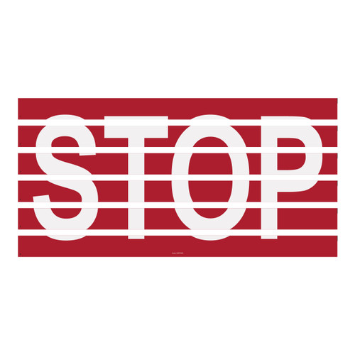 Rectangular STOP Superior Mark® 6-Piece Floor Sign | Stop-Painting.com