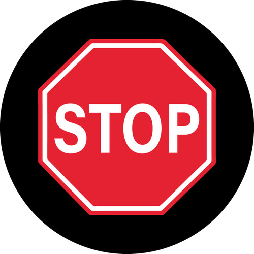 STOP Sign Projector Slide | Virtual Sign