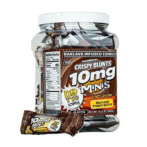 Crispy Blunts Minis - Delta 9 10mg (Jar of 40) | HS CBD