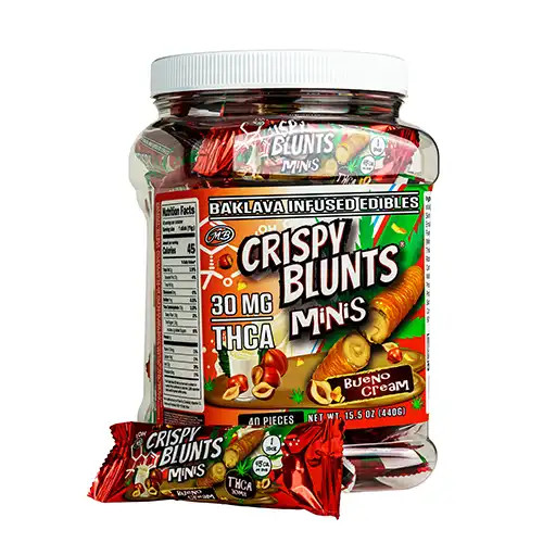 Crispy Blunts Minis - THCa 30mg (Jar of 40) | HS CBD