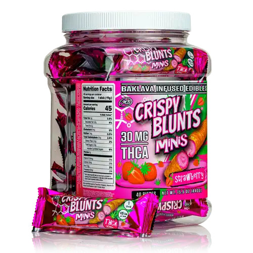 Crispy Blunts Minis - THCa 30mg (Jar of 40) | HS CBD