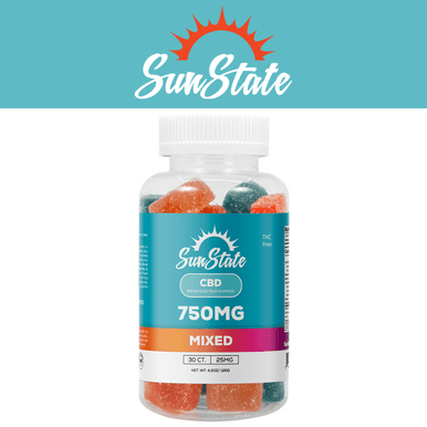 Sun State Hemp CBD Broad Spectrum Gummies 30ct 750mg - HS CBD