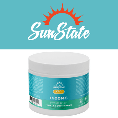 Sun State Hemp CBD Intense Relief Muscle and Joint Cream 4oz