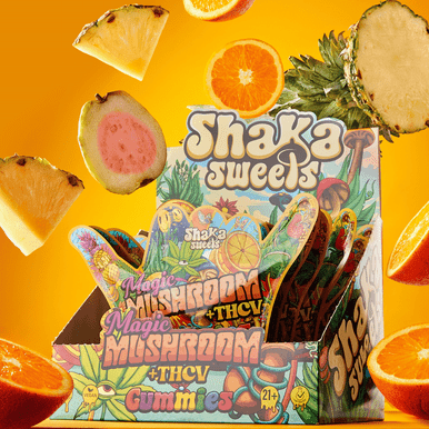 Magic Mushroom Gummies 8ct (Display of 10) by Shaka Sweets | HS CBD