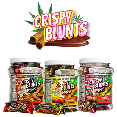 Crispy Blunts Minis - THCa 30mg (Jar of 40) | HS CBD