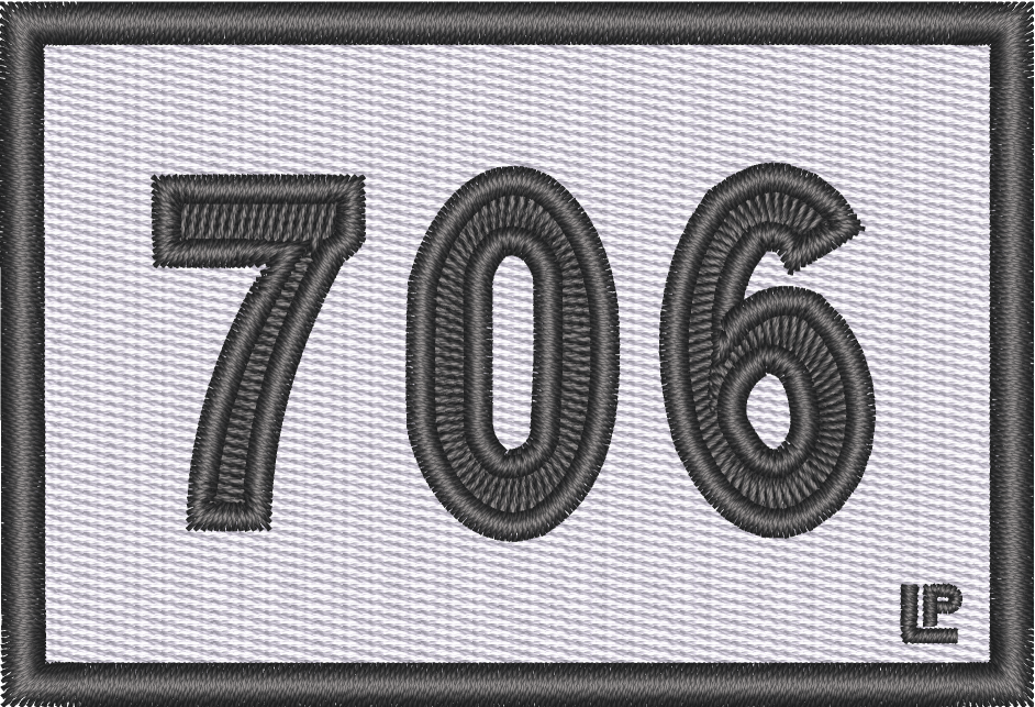 706 Georgia Area Code 2x3 Loyalty Patch