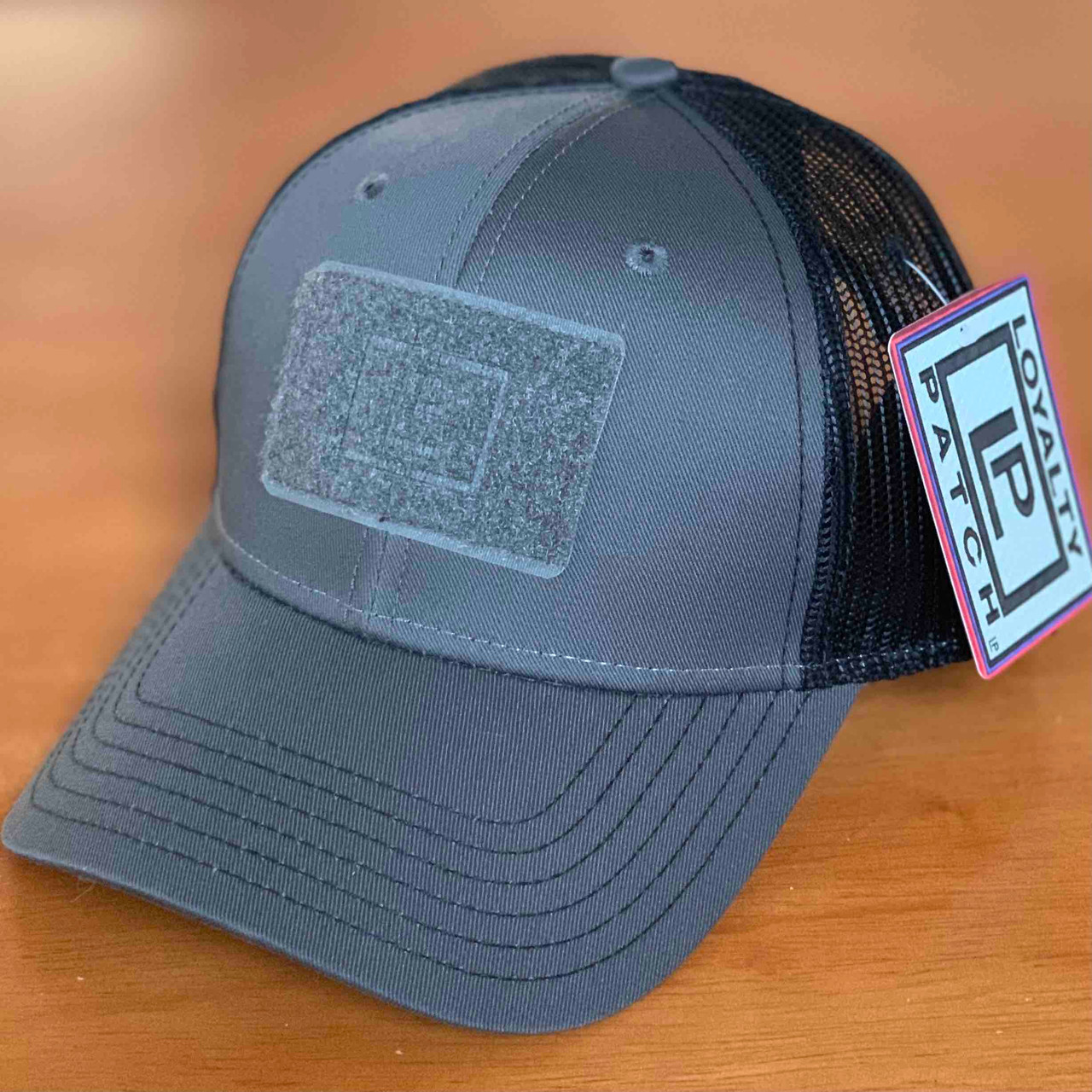 Ball Cap - Charcoal Gray with White Mesh