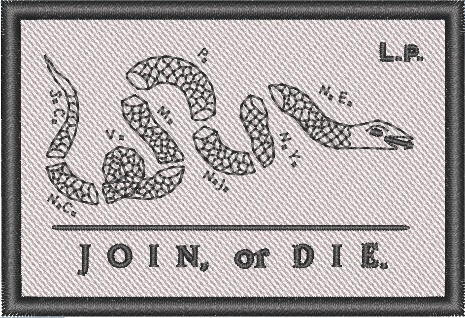 Join or Die Flag 2x3 Loyalty Patch