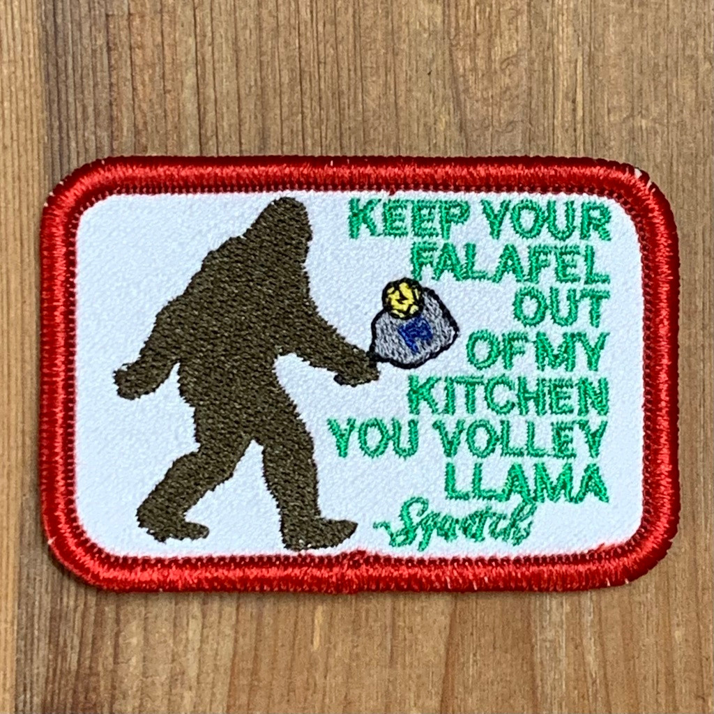 Pickleball - Volley Llama Squatch 2x3 Loyalty Patch