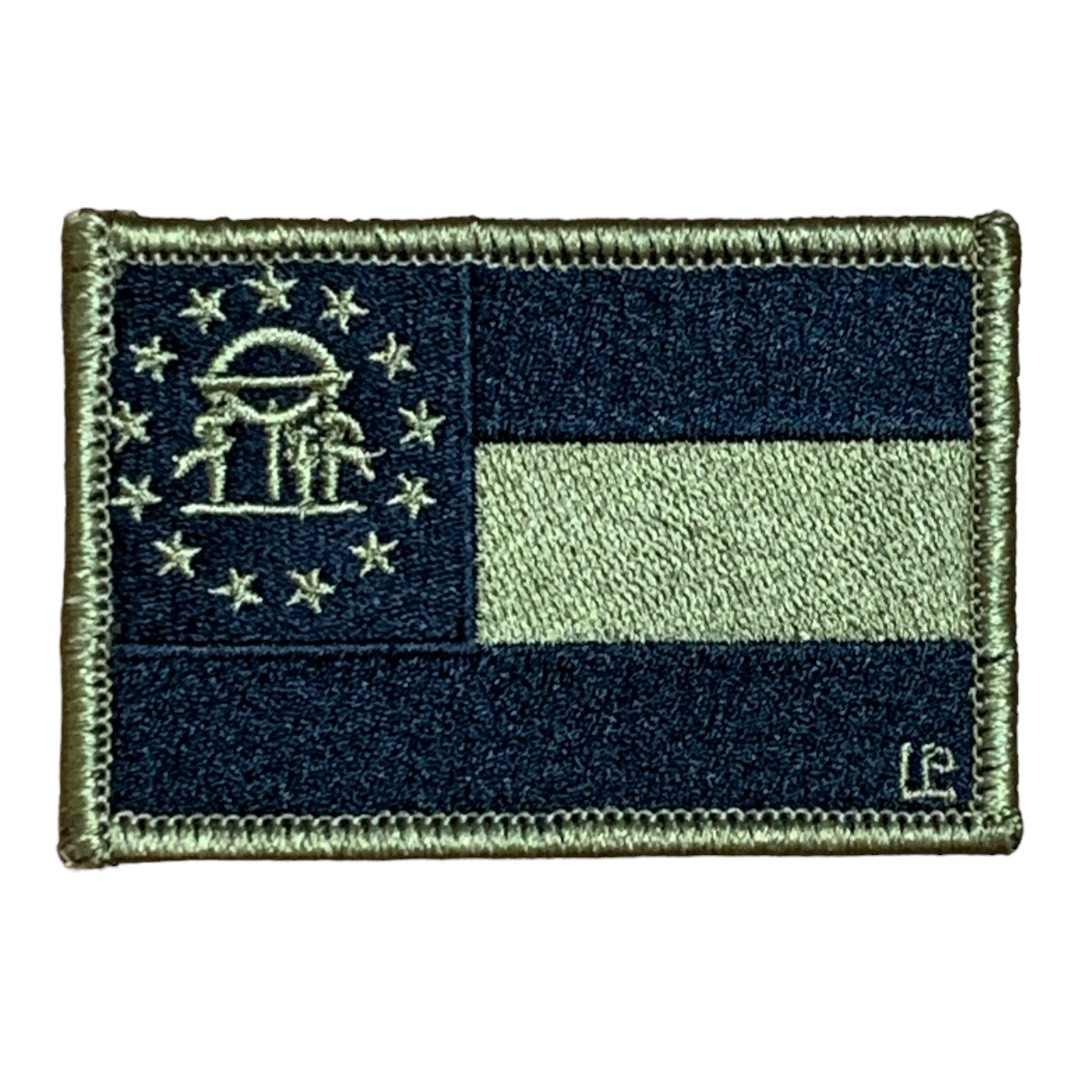 Georgia State Flag Scorpion 2x3 Loyalty Patch