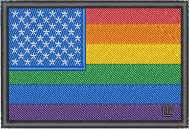 Pride US Flag 2x3 Loyalty Patch