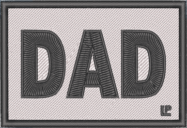Dad Text 2x3 Loyalty Patch
