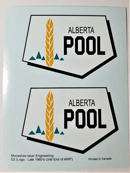 Decals, elevator, Alberta Wheat Pool, early