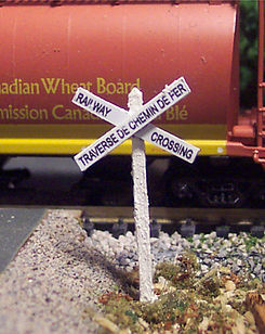 Crossbuck kit, bilingual (x5) - Canadian Express Line