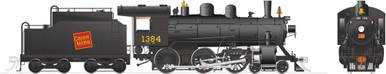 Locomotive, steam, 4-6-0 "Ten Wheeler", CN H-6-g #1384 - DCC/sound ...