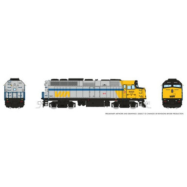 Rail car, Budd RDC-1 Phase II, BCOL, blue - DC