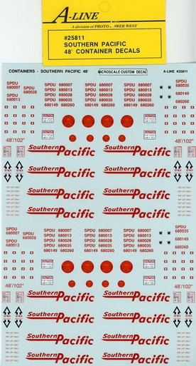 Decal, container, 48', Southern Pacific - Canadian Express Line