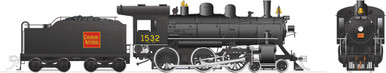 Locomotive, steam, 4-6-0 "Ten Wheeler", CN H-6-d #1532 - DC - Canadian ...