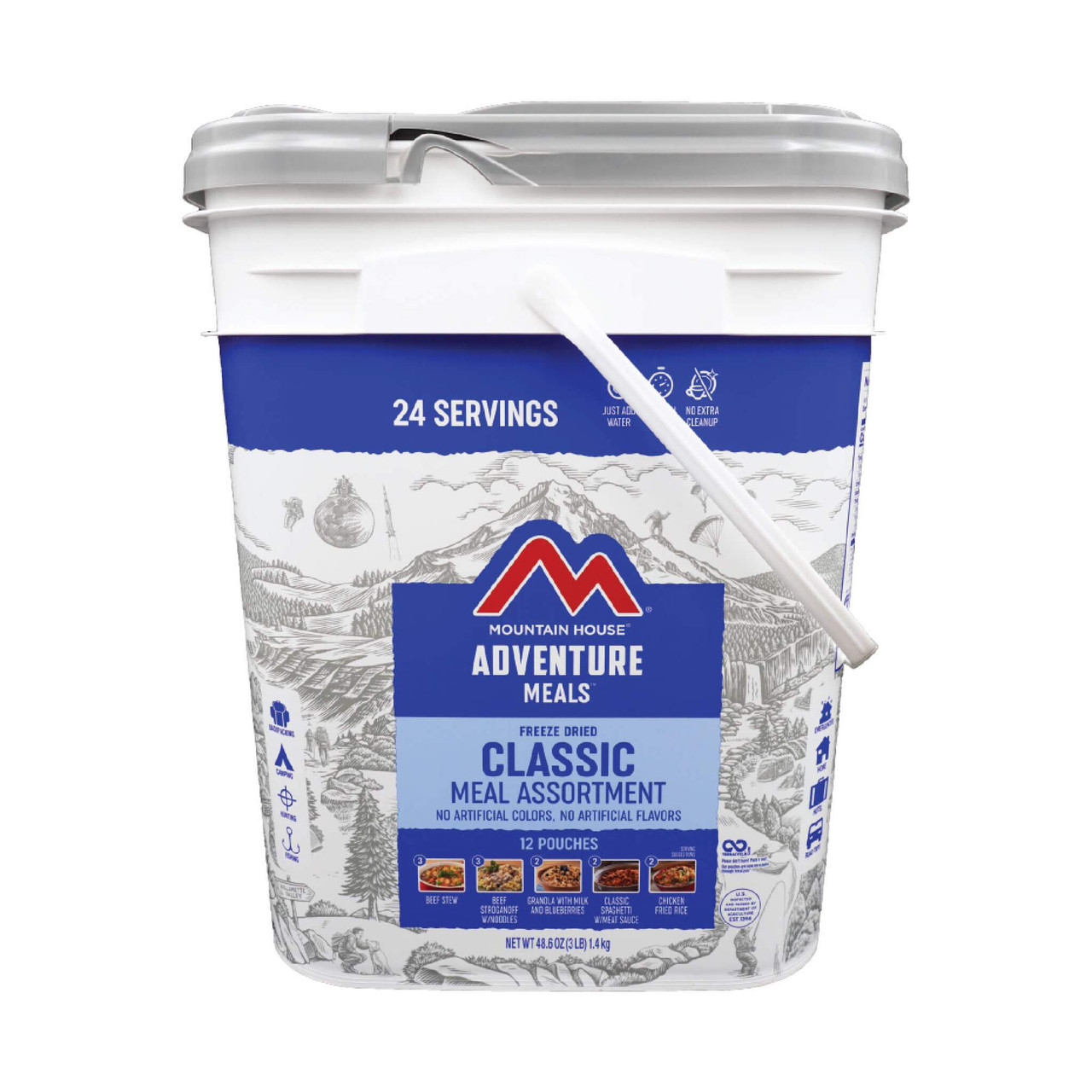 Mountain House Classic Assortment Bucket | Camping Food | The Outdoor ...