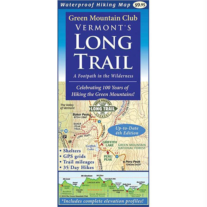 Vermont'S Long Trail: Map | New England | The Outdoor Warehouse