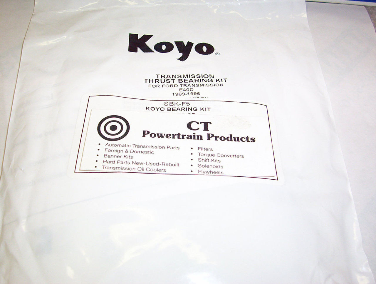 E4 E4OD New Torrington Thrust Bearing Kit 1989-96 Ford Lincoln 7 Piece ...